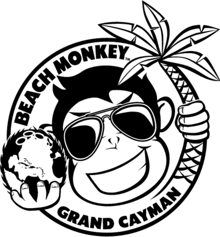 BMonkey BW GrandCayman TM BEACH MONKEY LIFE